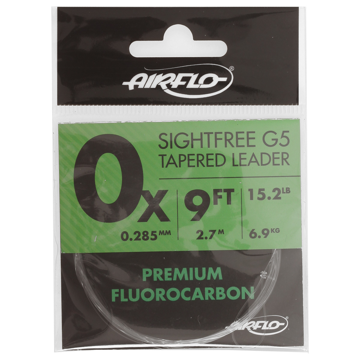 Airflo Sightfree G5 Fluorocarbon 9' -kartioperhoperukkeet - Eräkontio